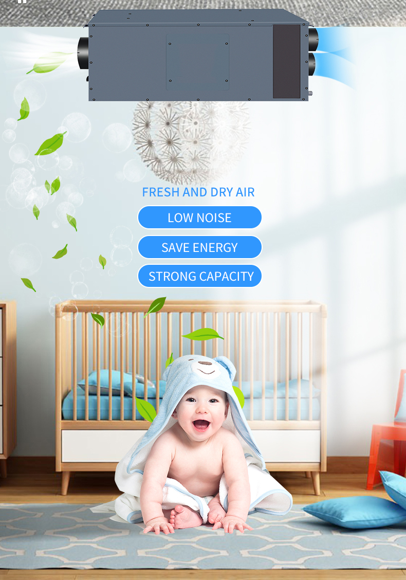 Fresh Air Ceiling Mounted Dehumidifier DXF-350